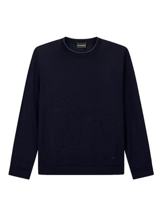 Emporio Armani Rundhalspullover - Blau