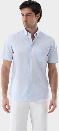 van Laack B&uuml;gelfreies Kurzarm Hemd kariert Tailor Fit