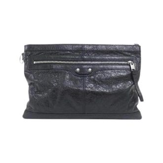 Balenciaga Pre-owned THE Clip Lambskin Clutch - - Pre-owned - Damen - Schwarzk - ONE SIZE