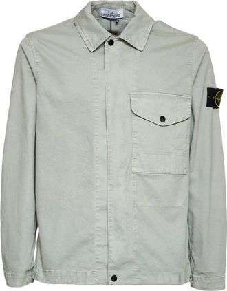 Stone Island Homme, Vestes, Vert, Taille: L Overshirt