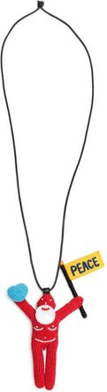 Walter Van Beirendonck collier Peace - Rouge