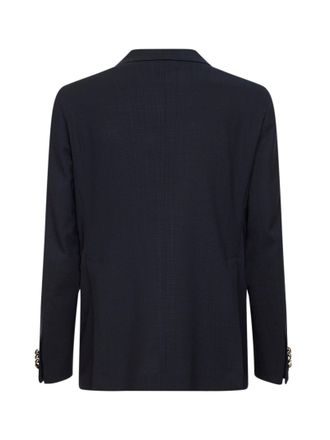 Tagliatore Mens Blazer Vesuvio Blue Virgin Wool Jacket