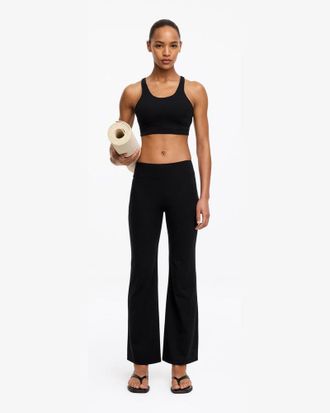 Arket Cropped-Leggings Mit Ausgestelltem Bein -Schwarz