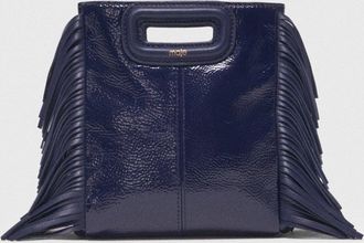 Maje M Mini-tasche Aus Naplakleder - Marineblau - Maje