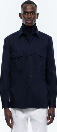 Fursac Surchemise en twill de coton - Taille M - Homme