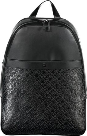 Tommy Hilfiger Homme, Sacs, Noir, Taille: ONE Size Sac &agrave; Dos Noir avec Compartiment pour Ordinateur Portable