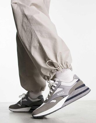 Boss Orange by Hugo Boss BOSS - Kurt Runn - Baskets - Gris