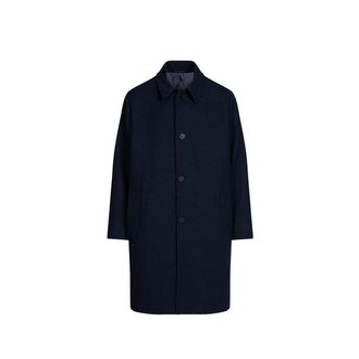 Saison 1865 Manteau long boutonn&eacute; en laine
