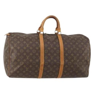 Louis Vuitton Sac Boston Keepall 55 Pre-owned - Femme - Pre-owned - Brun - Taille: ONE Size