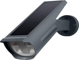 Osram Solar-Spot RGB & Warmweiß mit Erdspieß und Wandhalterung, Tageslichtsensor, IP44-Schutz, solarbetriebener Strahler für Garten und Terrasse