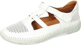 Manitu Chaussons pour Femme Mocassin, Blanc, 36 EU