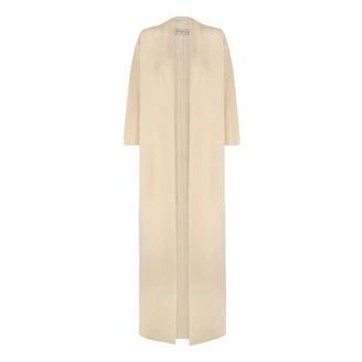 Cortana Dakota- Leinen- und Schurwollmantel Vanille- - - Blouses & Shirts - Damen - Gelb - XL
