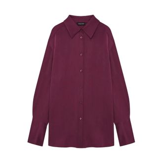 Anine Bing Chemise Bridget - Femme - Blouses et Chemises - Rouge - Taille: 38 FR