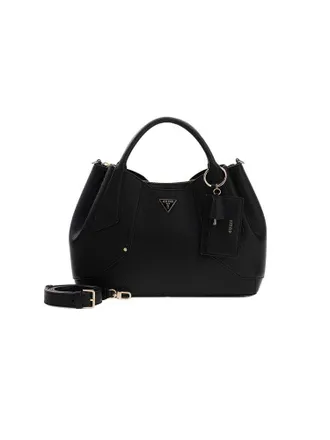 Guess Womens Satchel Black Polyurethane Satchel-bags
