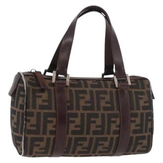 Fendi Pre-owned Sac &agrave; main en toile Zucca - Femme - Pre-owned - Brun - Taille: ONE Size