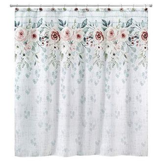 Avanti Linens Spring Garden Collection Duschvorhang, Mehrfarbig