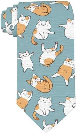 Generic Des Chats Qui Font Du Yoga Cravates Classique Cravates Hommes Décontractée Cravatte Pour Célébrations Soirée Événements