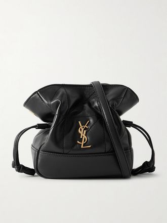 Saint Laurent Jamie Beuteltasche Aus Gestepptem Leder - Schwarz