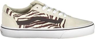 Vans Femme, Chaussures, Multicolore, Taille: 38 1/2 EU Baskets Femme en Cuir Beige