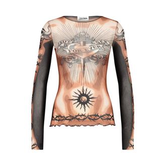 Jean Paul Gaultier Damen, Oberteile, Braun, MGr&ouml;&szlig;e