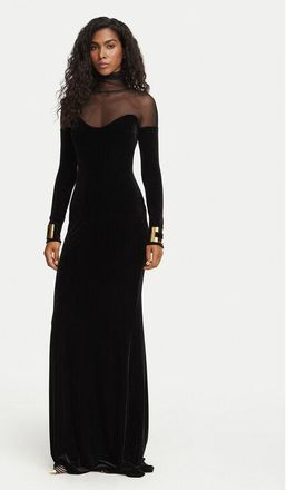 Elisabetta Franchi Abendkleid AB-R29-67E2-V690 Schwarz Slim Fit