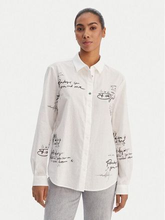 Desigual Hemd 26SWCW09 Wei&szlig; Regular Fit