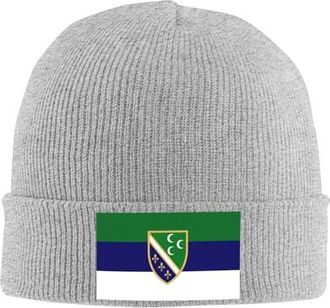 Generic Drapeau du Sandzak Unisex Bonnet De Pêcheur Classique Bonnets Hiver Souple Bonnet De Trawler pour Le Quotidien Course À Pied Toutes Les Saisons