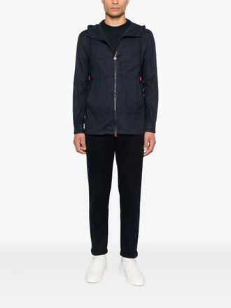 Kiton Womens Hooded Zip-Up Jacket Aw25 M