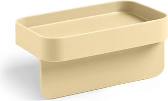 BlimPlus Blim Plus Schwammhalter mit Saugnäpfen, Farbe mattgelb (Desert) aus Kunststoff, 100 % recycelbar, ungiftig, leicht zu reinigen, keine Wasserbeständigk