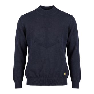 Armor Lux Pul col montant Ancre Navire - - Knitwear - Herren - Blau - XL