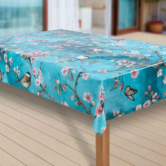 Laro Wachstuch-Tischdecke Abwaschbar Garten-Tischdecke Wachstischdecke PVC Plastik-Tischdecken Eckig Meterware Wasserabweisend Abwischbar |70|, Muster:Kirs