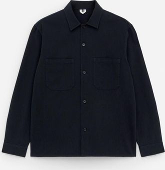Arket Overshirt Aus Baumwolltwill -Blau
