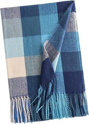 Generic &Eacute;charpe noire, &eacute;charpe longue, &eacute;charpe douce et chaude, &eacute;charpes pour femmes, foulards l&eacute;gers &agrave; vapeur, bleu, taille unique