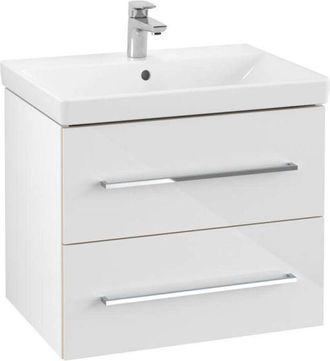 Villeroy & Boch Villeroy&boch - Avento - Waschtischunterschrank, 630x514x45 cm, 2 Ausz&uuml;ge, Crystal White A89000B4