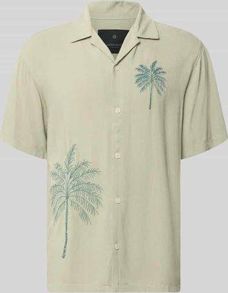 Premium by Jack & Jones Relaxed Fit Freizeithemd aus Viskose mit Stitchings
