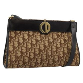 Dior Sac bandouli&egrave;re Trotter Pre-owned - Femme - Pre-owned - Brun - Taille: ONE Size