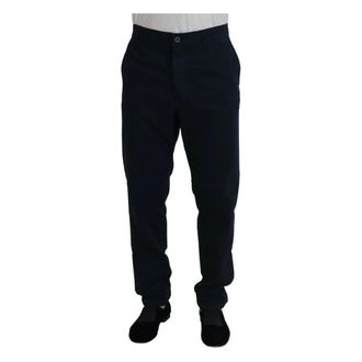 Dolce & Gabbana Homme, Pantalons, Bleu, Taille: XL Pantalon de ville