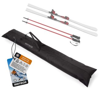 Meteor robuste Skitasche 180 cm mit Tragegriffen f&uuml;r 1 Paar Ski und St&ouml;cke - ultraleichter wasserabweisender Skisack Faltbare Ski Aufbewahrung Tasche aus 600