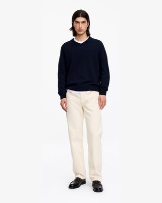 Arket OCEAN Loose Straight Jeans -Beige