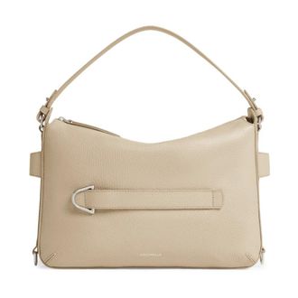 Coccinelle Femme, Sacs, Beige, Taille: ONE Size Sac &agrave; main avec poign&eacute;e sup&eacute;rieure