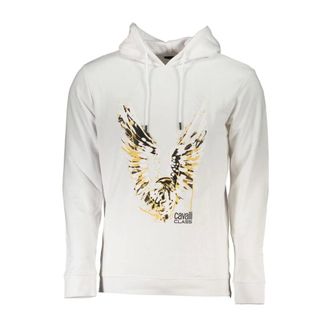 Cavalli Homme, Sweatshirts et sweats &agrave; capuche, Blanc, Taille: 3XL SweaT-shirts &agrave; capuche