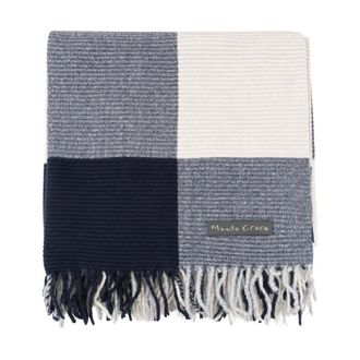 Manila Grace &Eacute;charpe &agrave; carreaux avec franges - Femme - Accessoires - Multicolore - Taille: ONE Size