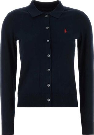 Polo Ralph Lauren Femme, Pulls, Bleu, Taille: 36 FR Cardigan en m&eacute;lange de coton