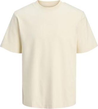 Jack & Jones Jprblachad Branding SS Crew Neck Tee Sn, Cloud Cream, S