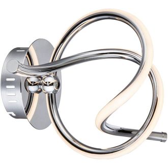 Globo Lighting Globo Lighting - Spot mural design led chromé, lumière courbée, escalier, maison, couloir, lampe satinée