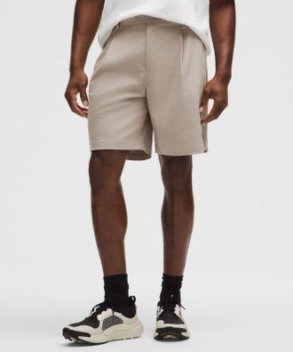 lululemon Short plissé décontracté tissé pour Hommes - 20 cm - Gris - Taille 28