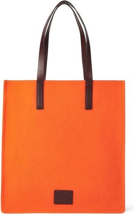 Paul Smith Homme, Sacs, Orange, Taille: ONE Size Cotton Logo Concertina Tote Bag
