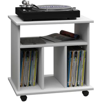 ebuy24 Ebuy24 - Holz Schallplatten lp Regal Rollen Retal
