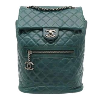 Chanel Pre-owned Matelass&eacute; Rucksack - - Pre-owned - Damen - Gr&uuml;n - ONE SIZE