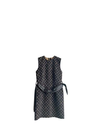 Louis Vuitton Monogram Belted Shift Dress Size 36
